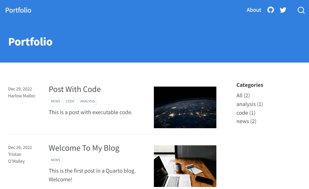 Data Science Portfolio with Quarto