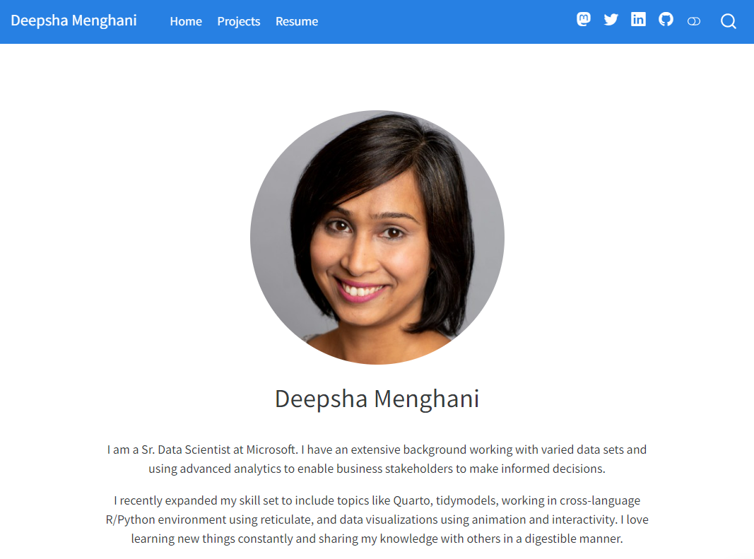 Data Science Portfolio with Quarto